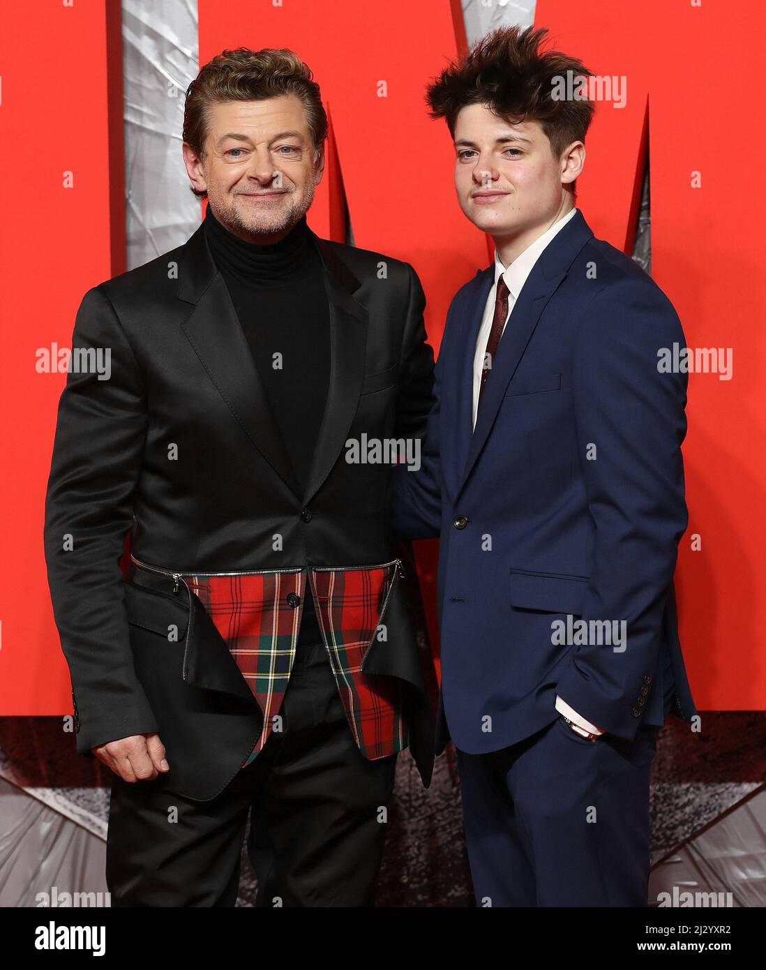 Andy Serkis and Louis Serkis attend a special screening of The Batman ...