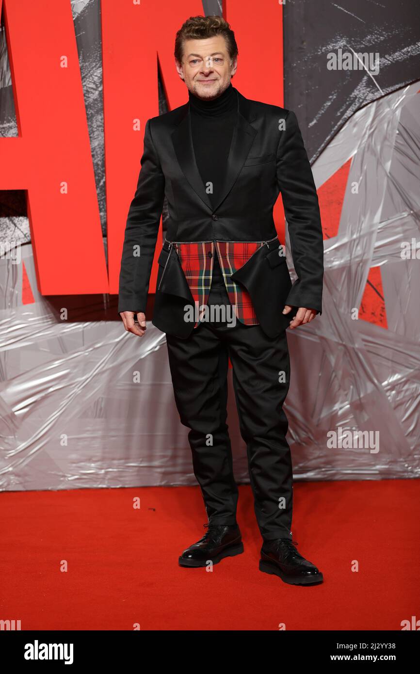 Andy Serkis attends a special screening of The Batman at BFI IMAX ...