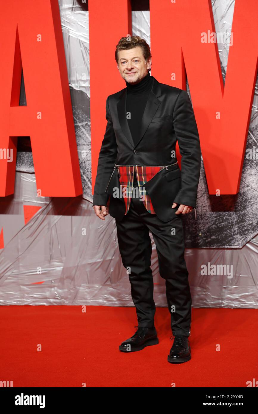 Andy Serkis attends a special screening of The Batman at BFI IMAX ...