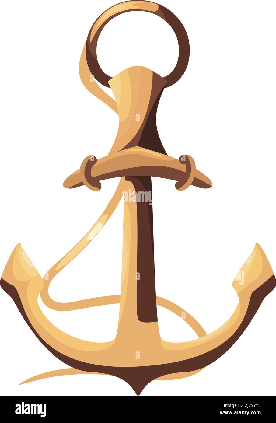 flat golden anchor Stock Vector Image & Art - Alamy