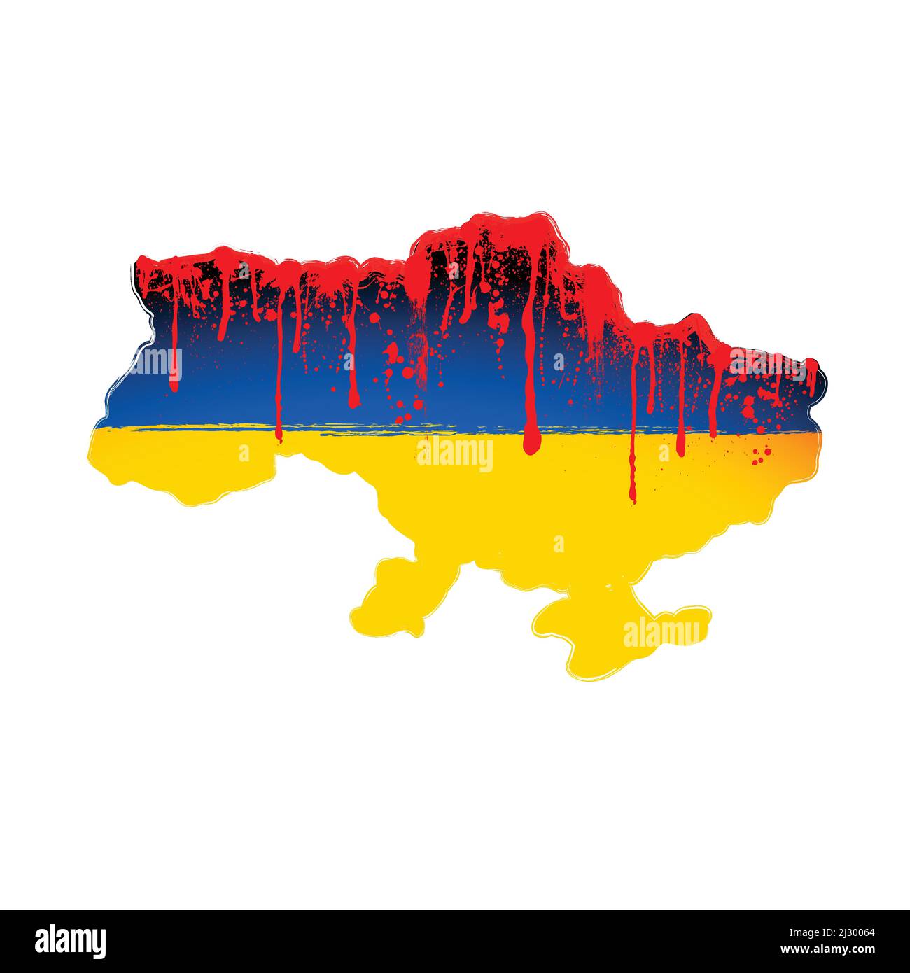 Map of Ukraine ink blots background Stock Vector Image & Art - Alamy