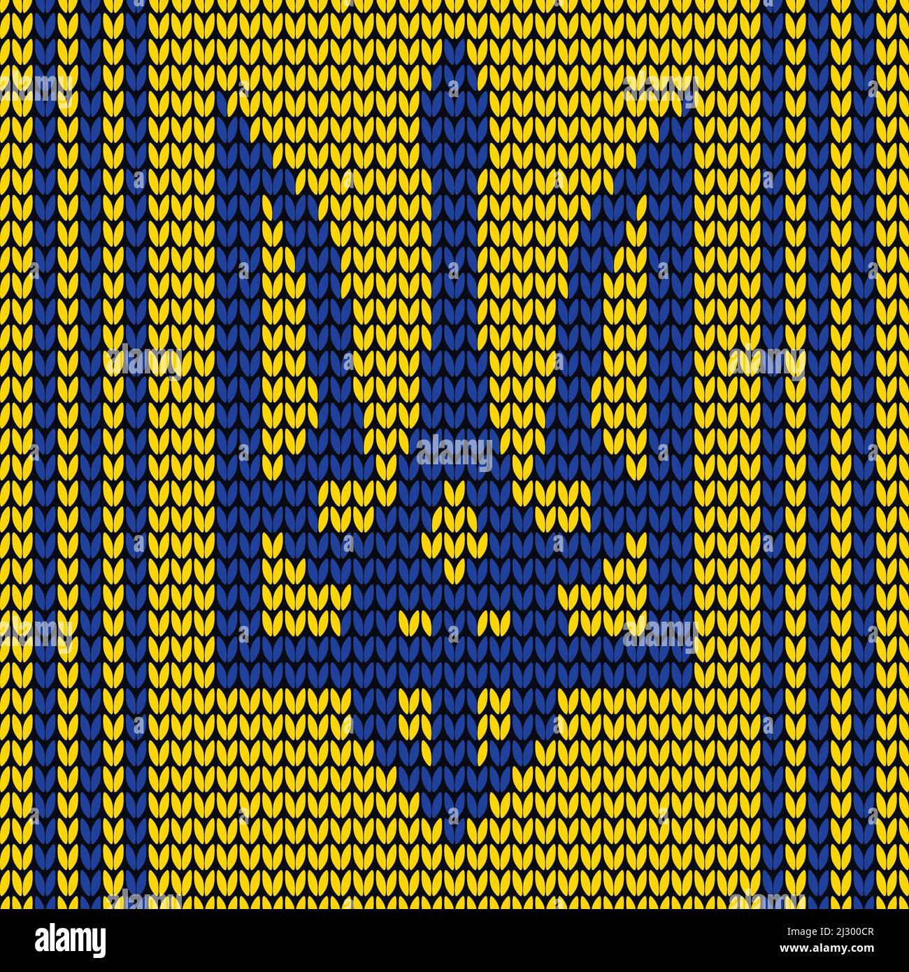 Ukraine knitting coat of arms Stock Vector Image & Art - Alamy