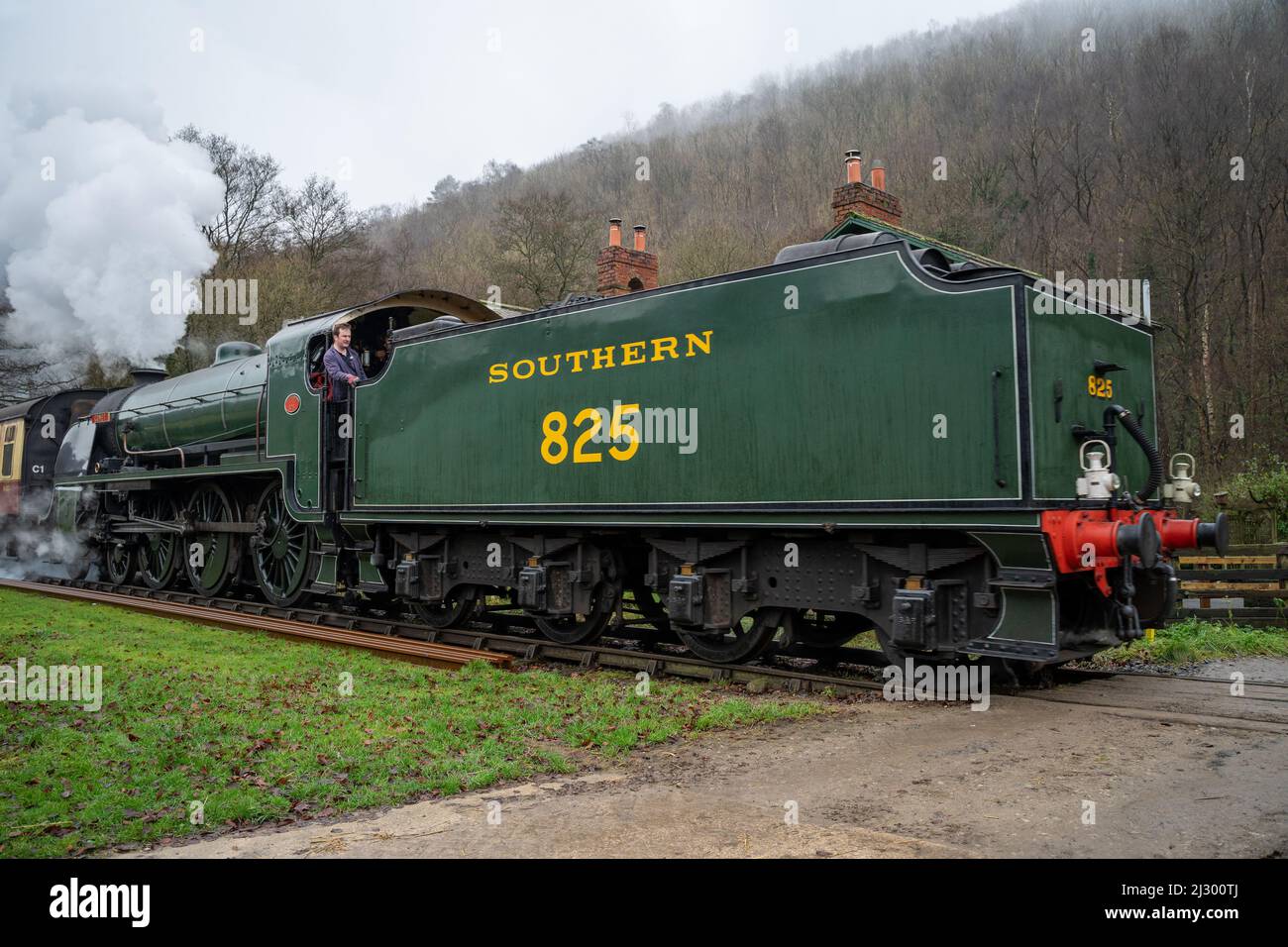 Santa Special Train, Moorlander, steam train on a way from Pickering to ...