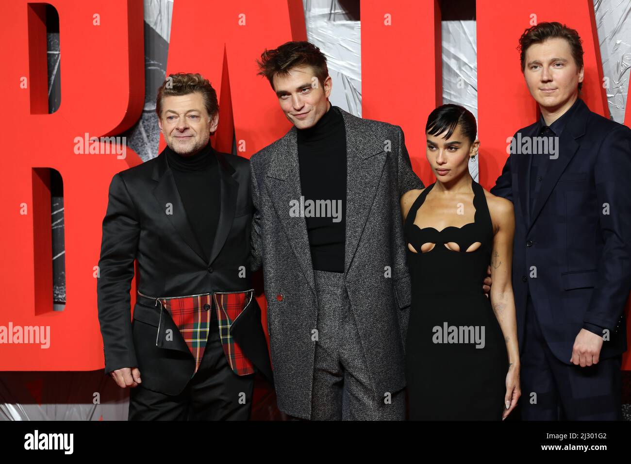 Andy Serkis, Robert Pattinson, Zoe Kravitz, Paul Dano attend a special ...