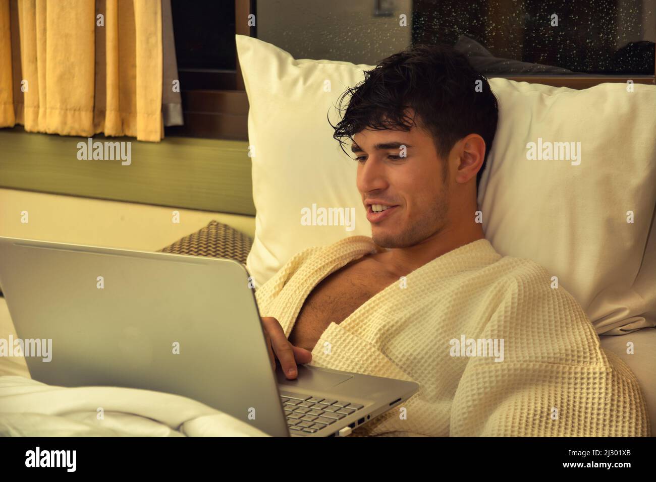 University student doing homework hi-res stock photography and images ...