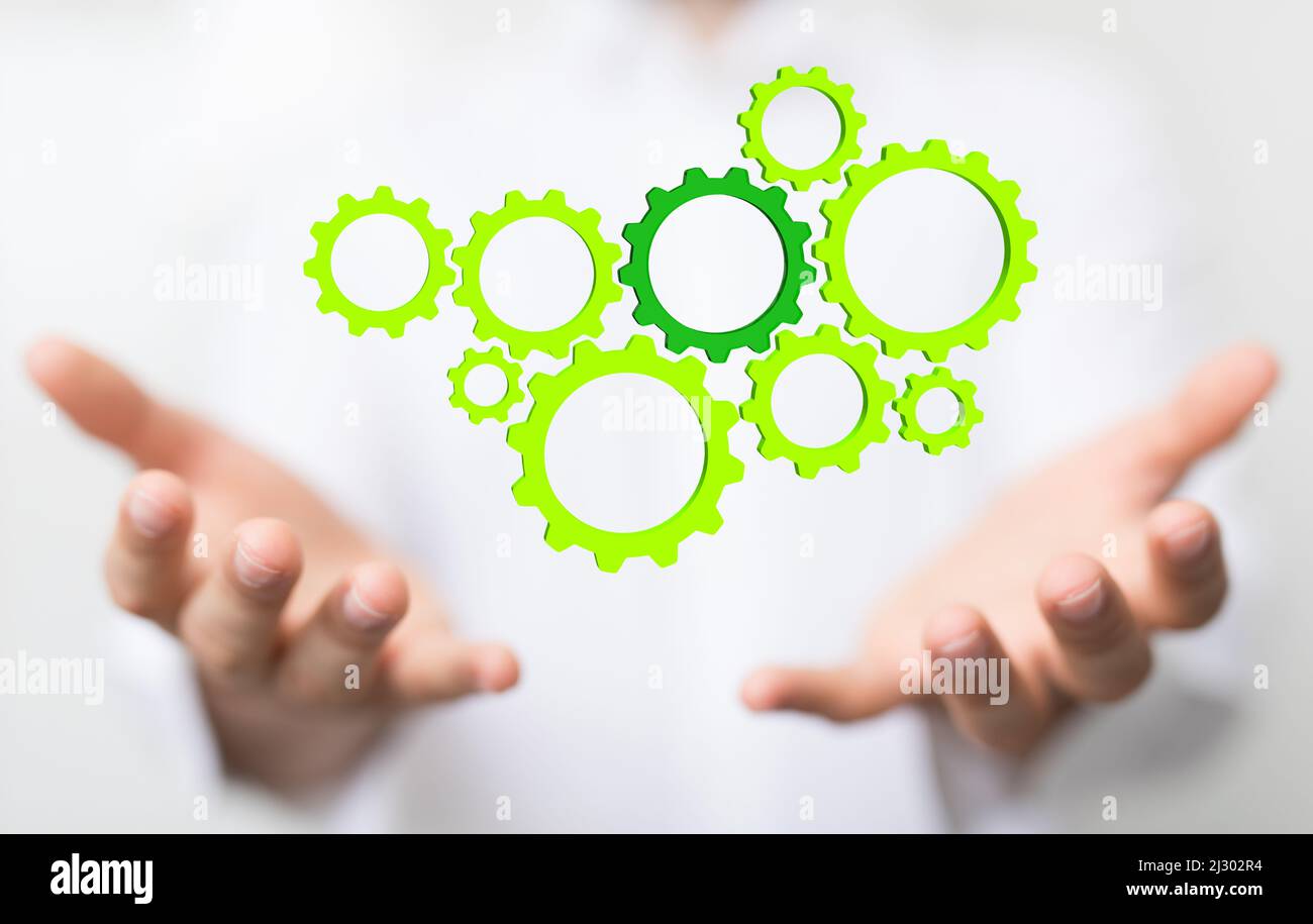 An illustration of an Eco abstract background Stock Photo - Alamy