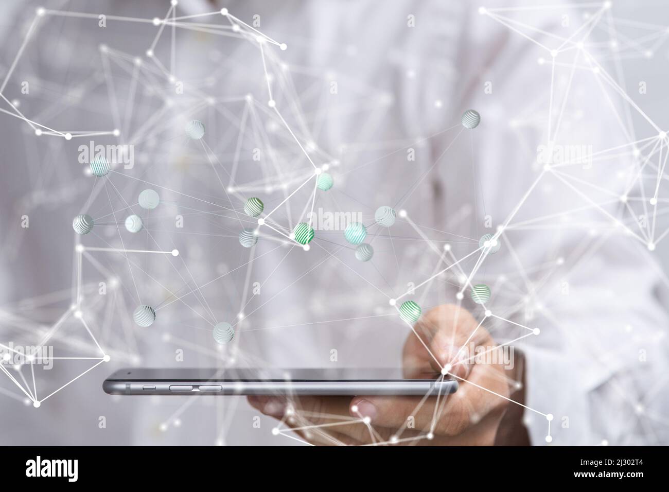 An illustration of organization chart team - networking concept Stock ...
