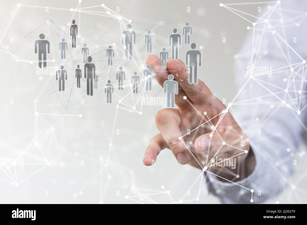 An illustration of a network team Stock Photo - Alamy