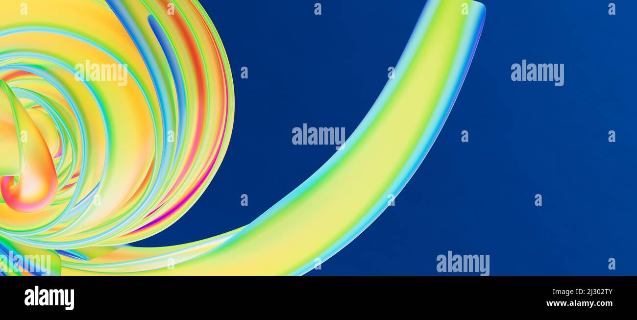 An illustration of a colorful flow poster Stock Photo - Alamy