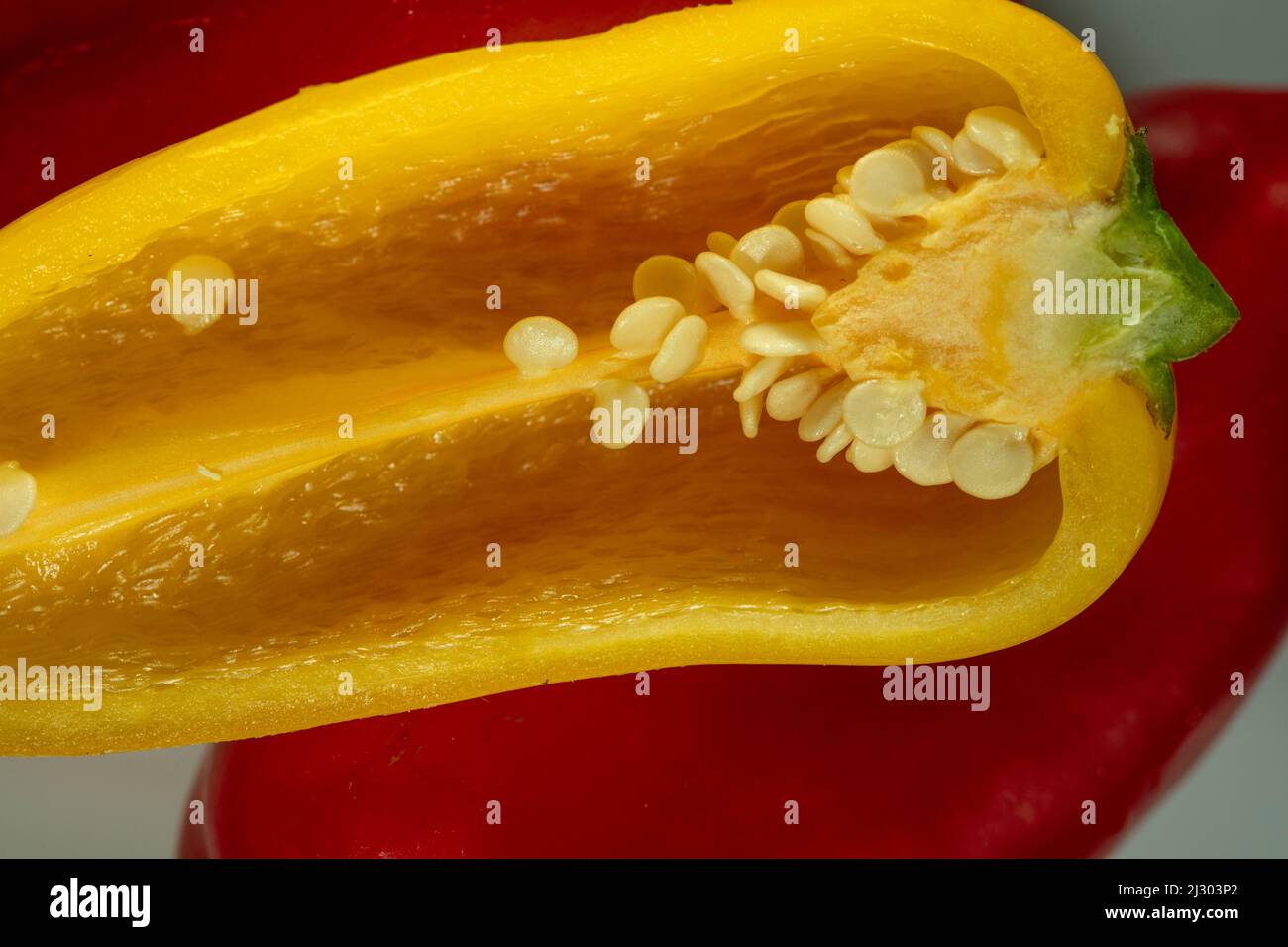 Macro food still life of colourful fun sized (Capsicum annuum) peppers ...