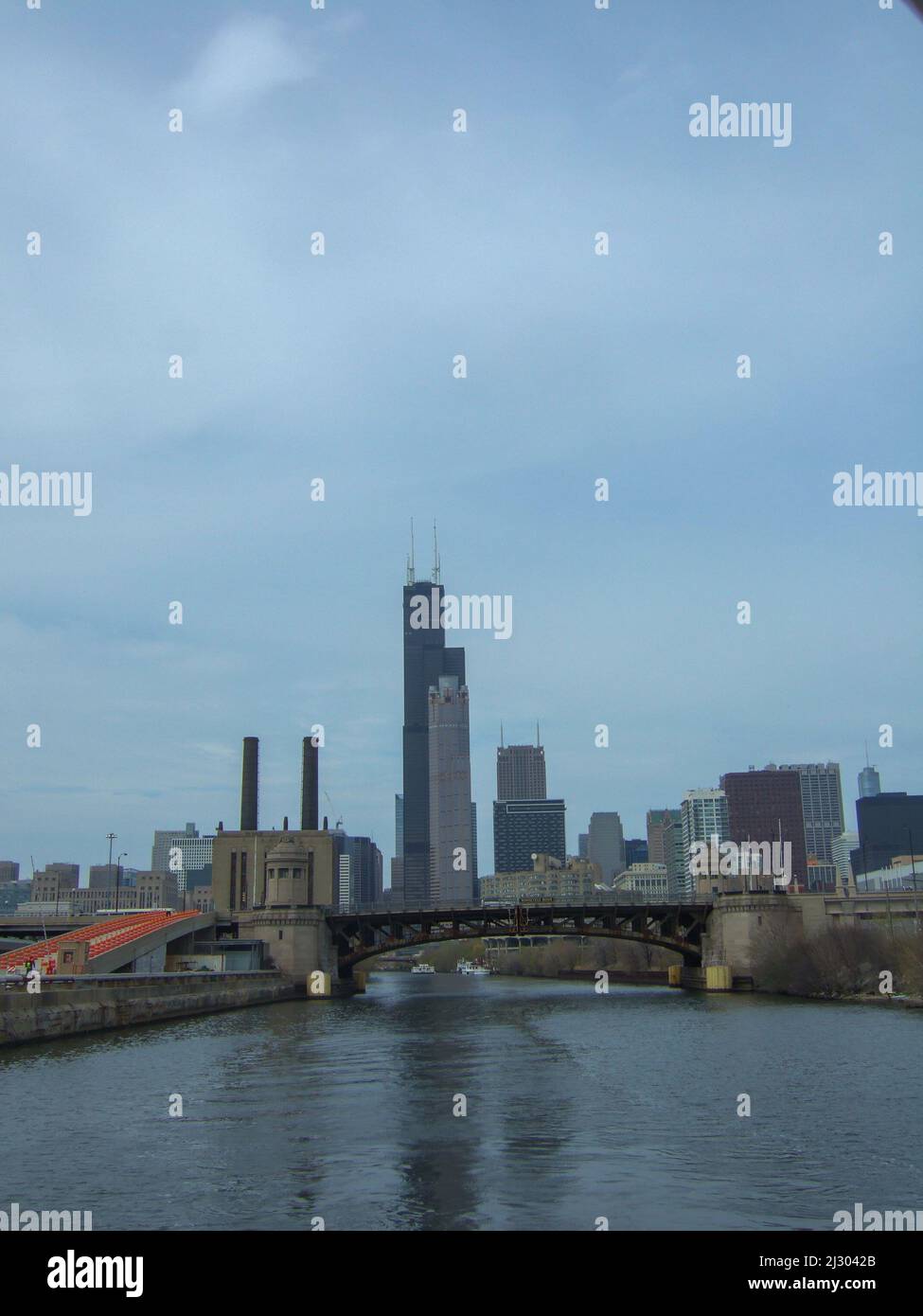 Chicago from the sky hi-res stock photography and images - Alamy
