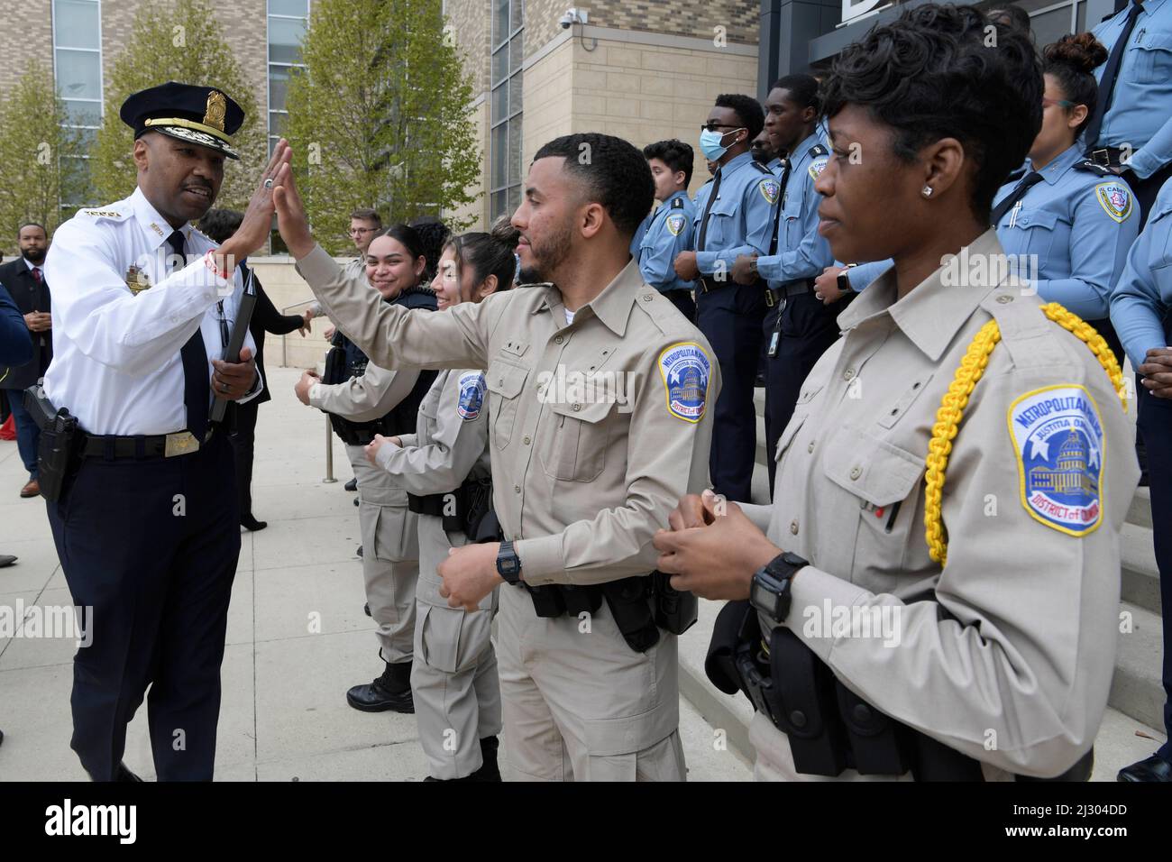 MPD Chief Robert Contee during a 42 resident graduation officers from ...