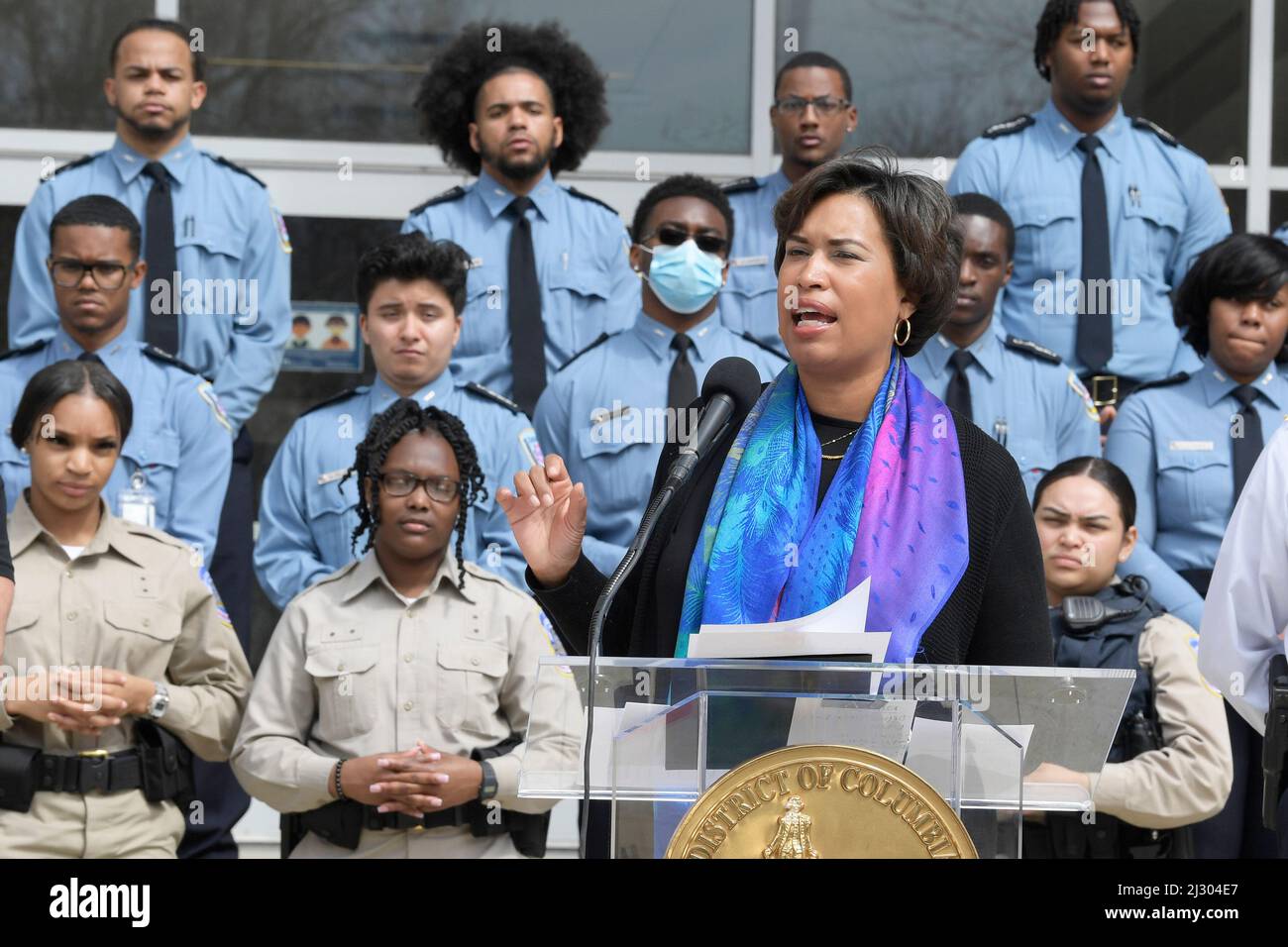 DC Mayor Muriel Bowser speaks about Gun Violence during a 42 resident ...