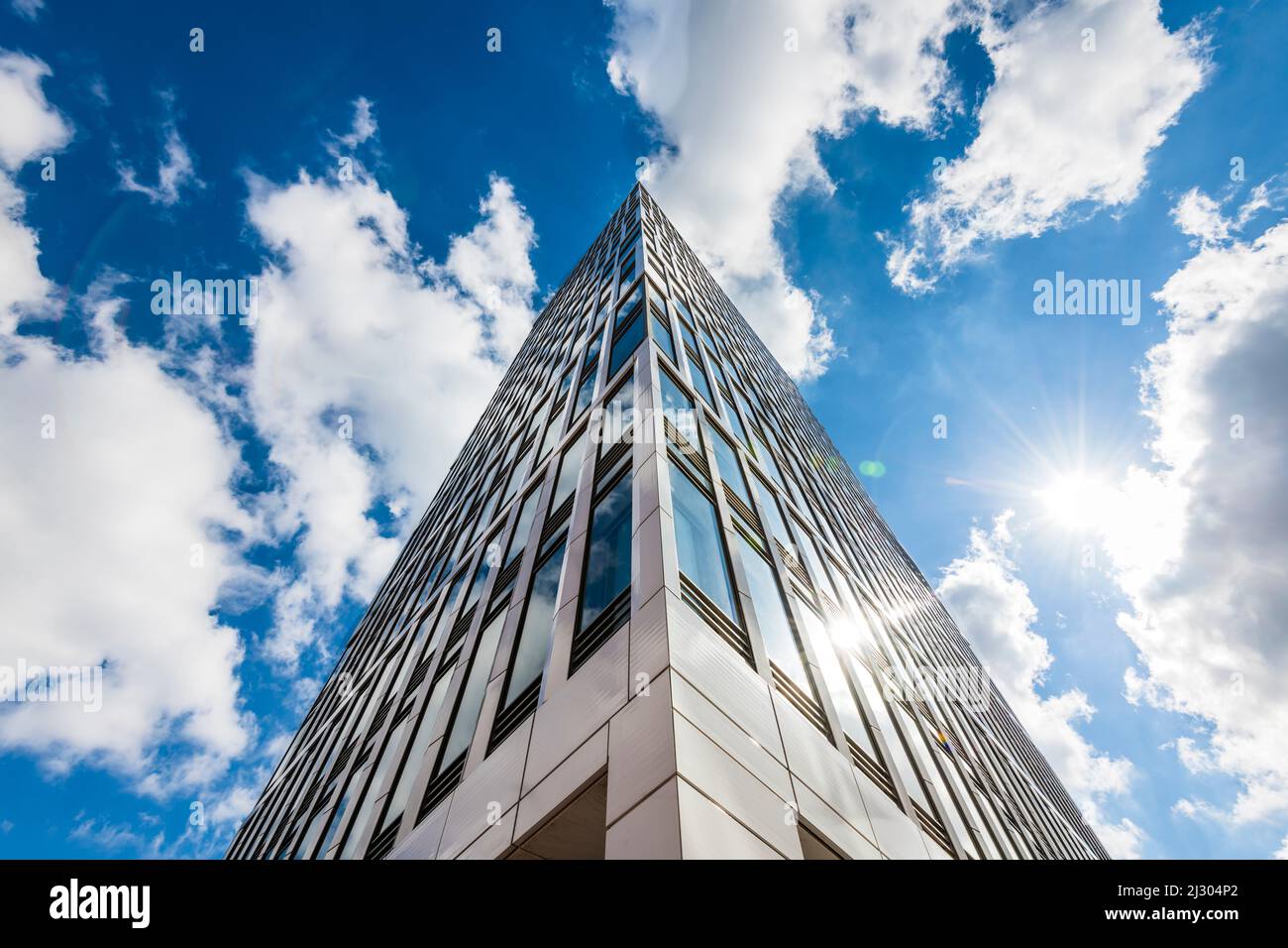 Modern residential building, Hafencity, Hamburg-Mitte, Hamburg, Germany ...