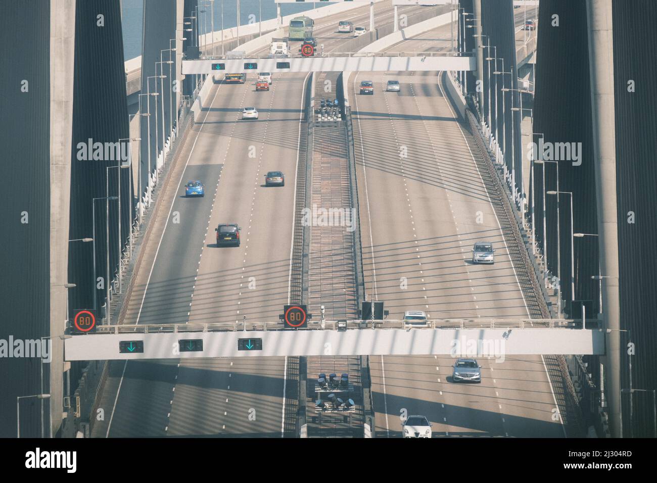The traffic on a busy street in Hong Kong, China Stock Photo - Alamy