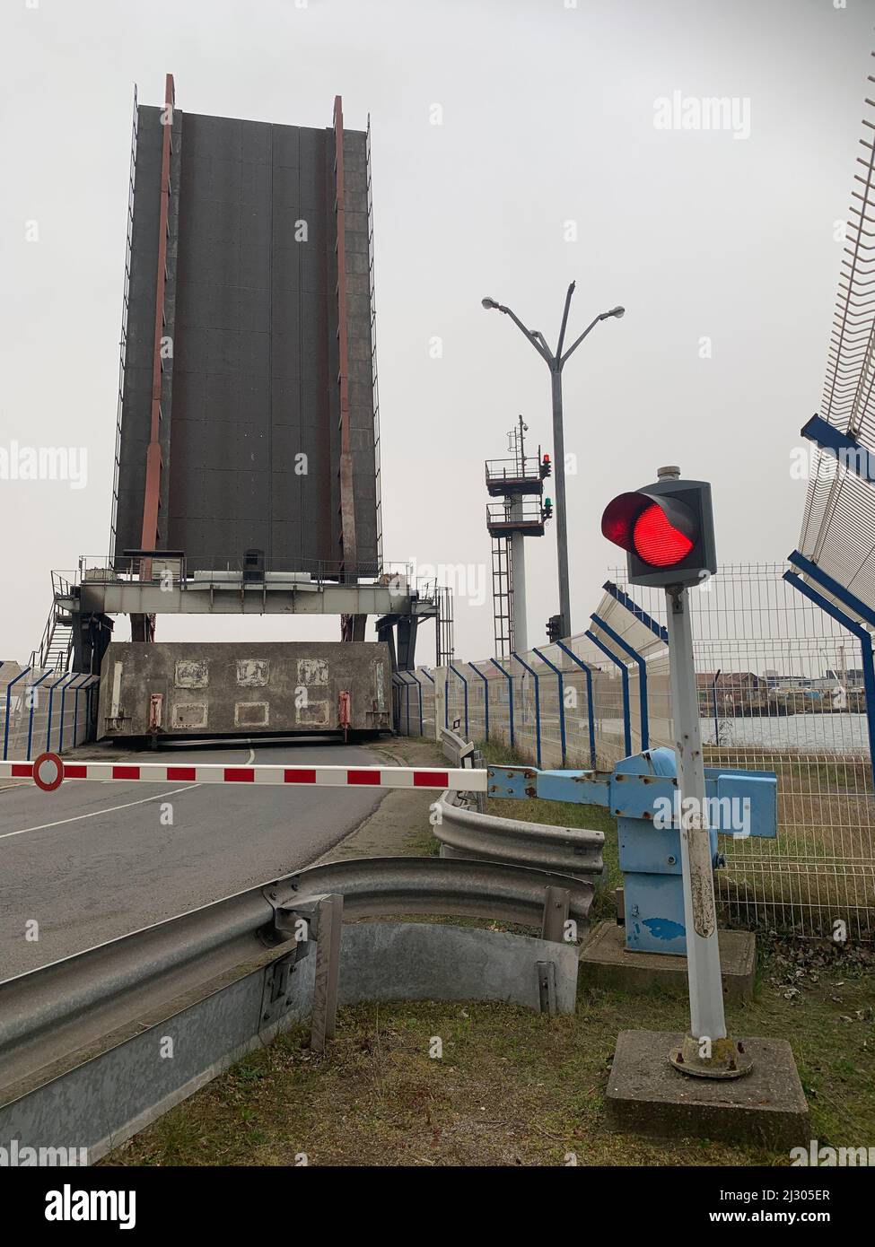 Mobile bridge, Dunkirk harbor, Nord, Hauts-de-France, France Stock ...