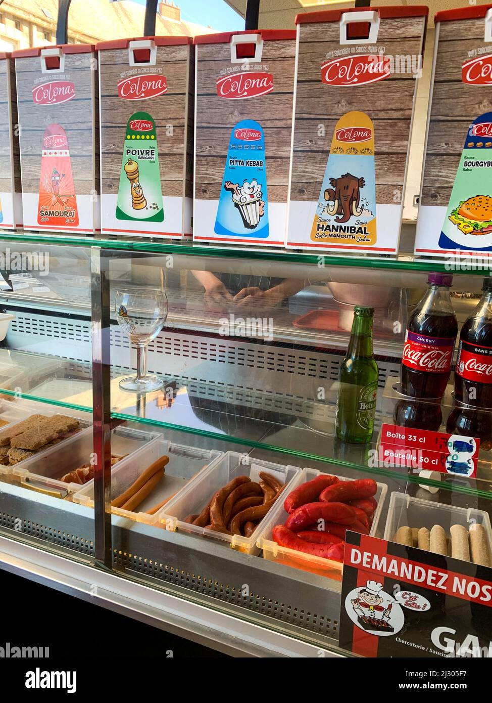 Fast food restaurant, Nord, Hauts-de-France, France Stock Photo - Alamy