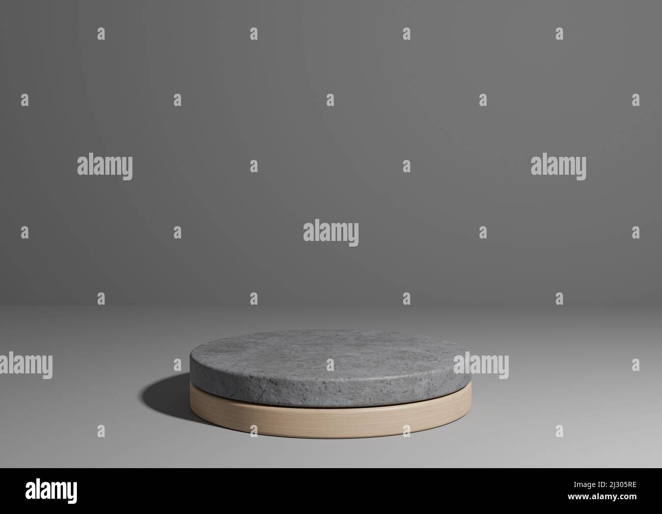 Dark graphite gray, black and white 3D rendering simple product display, natural minimal ...