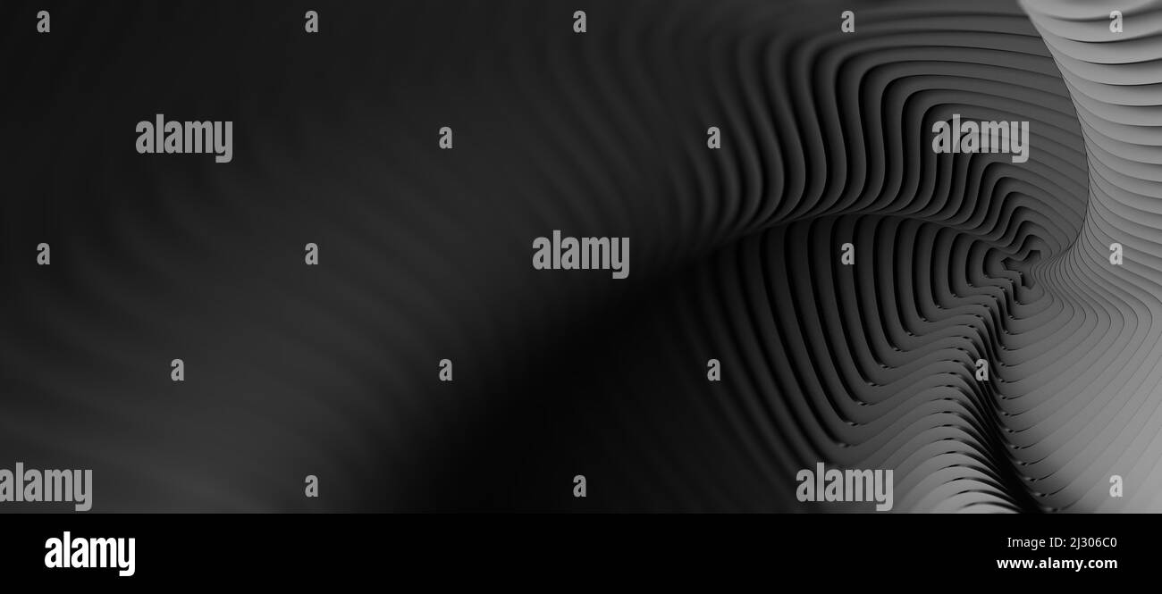 A 3D rendered shaded background of gray vortex swirls Stock Photo - Alamy