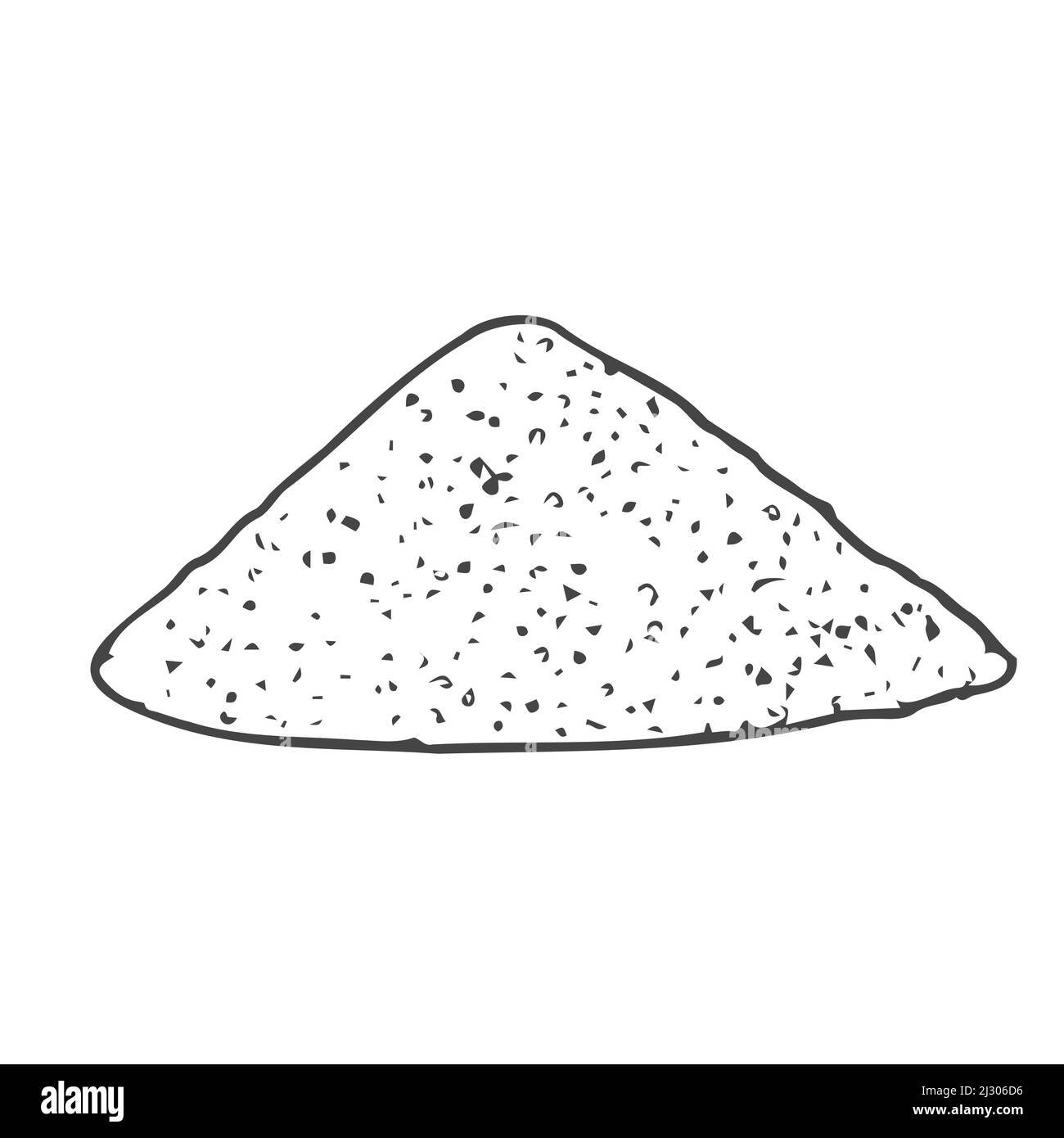 Turmeric powder on white Stock Vector Images - Alamy