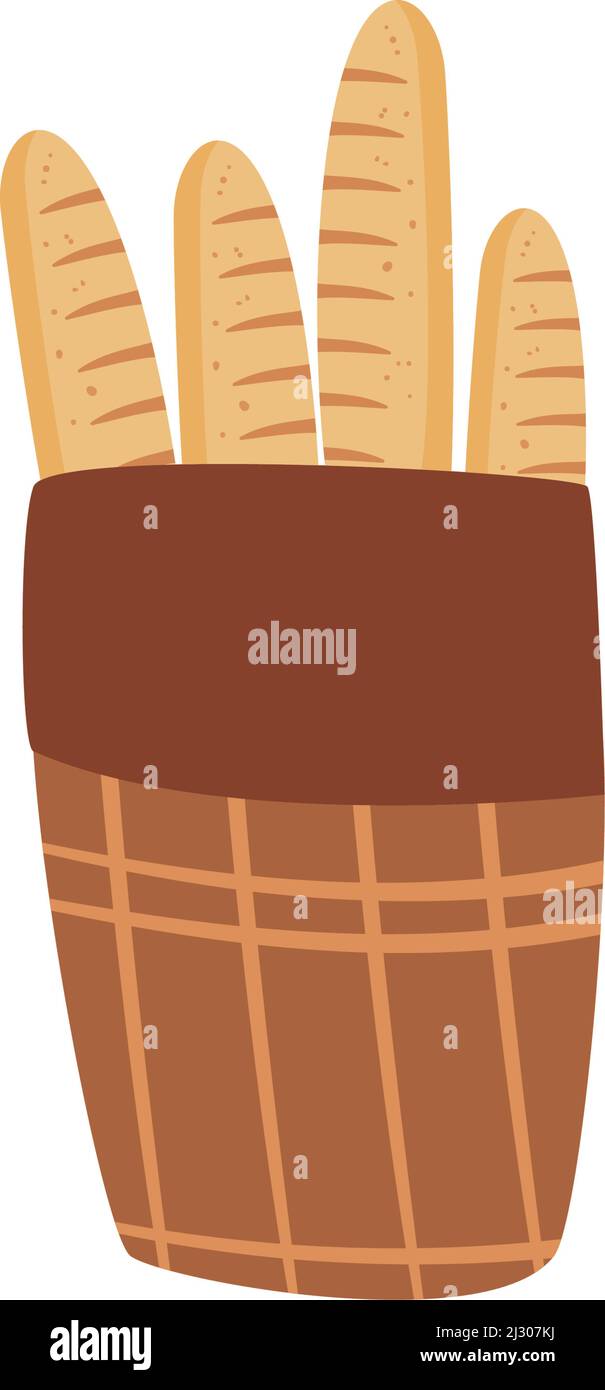 flat bread basket design Stock Vector Image & Art - Alamy