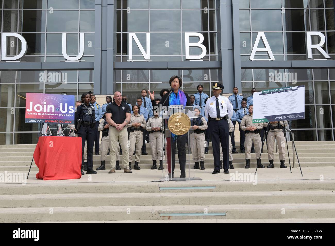 April 4, 2022, Washington, Distric of Columbia, USA: DC Mayor MURIEL ...