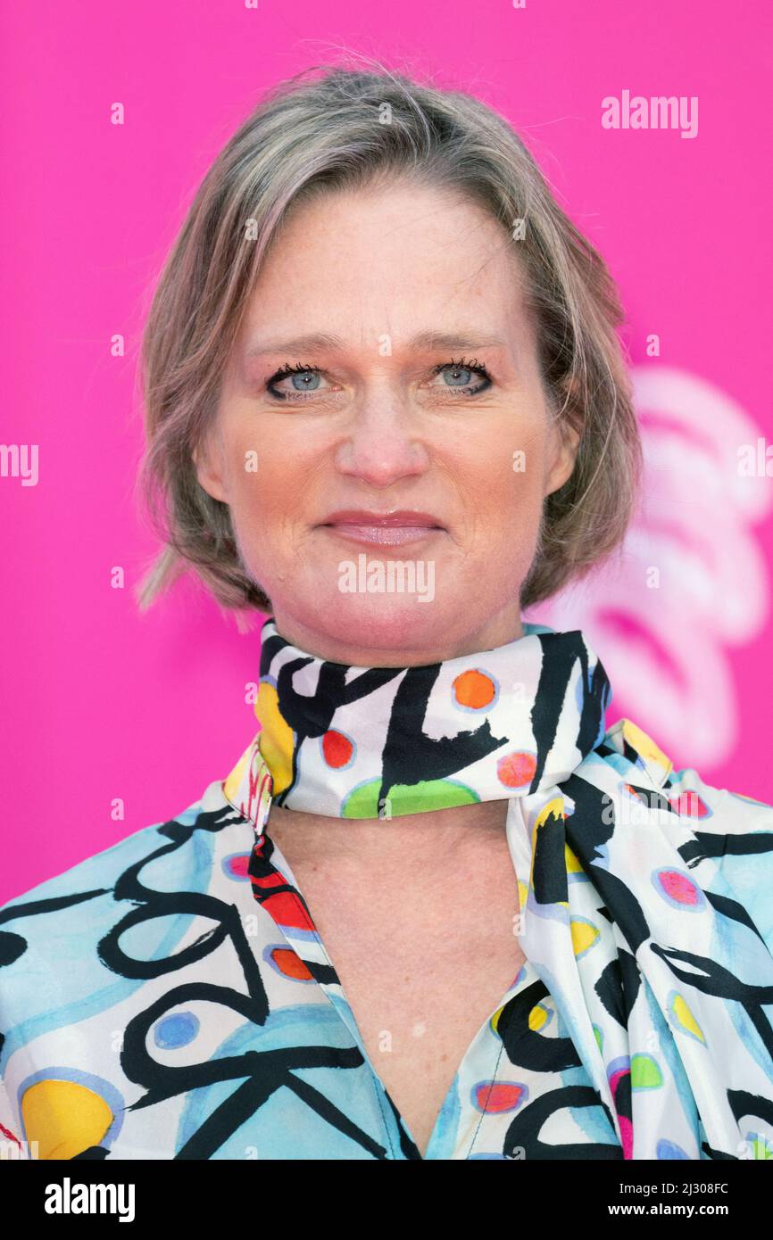 Princess Delphine of Belgium attends the pink carpet during the 5th ...