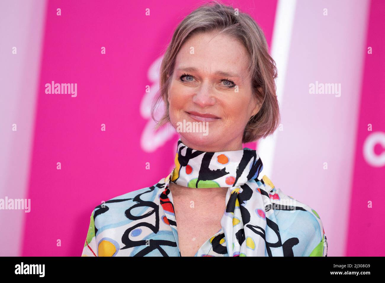Princess Delphine of Belgium attends the pink carpet during the 5th ...