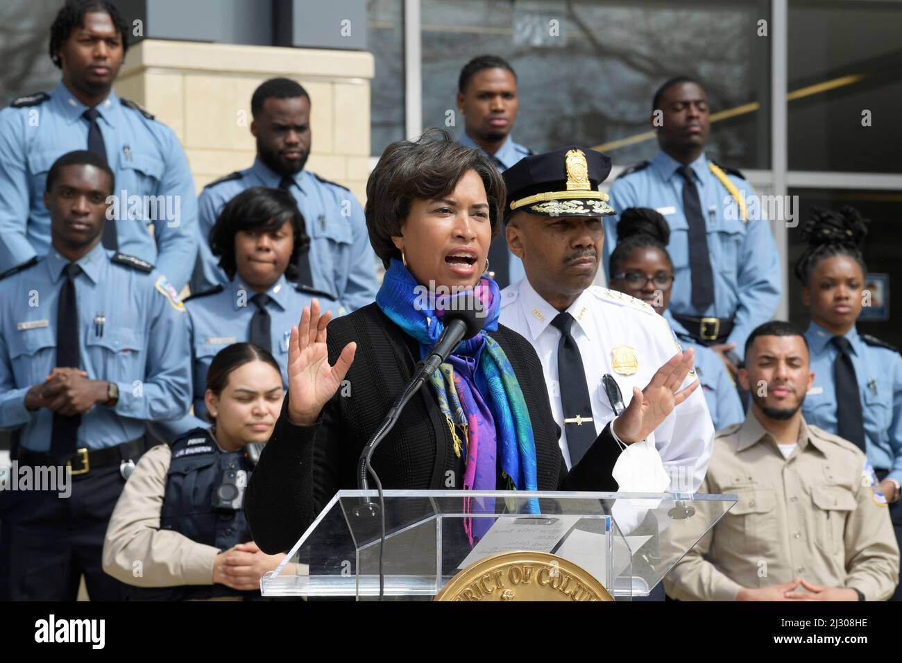 April 4, 2022, Washington, Distric of Columbia, USA: DC Mayor MURIEL ...
