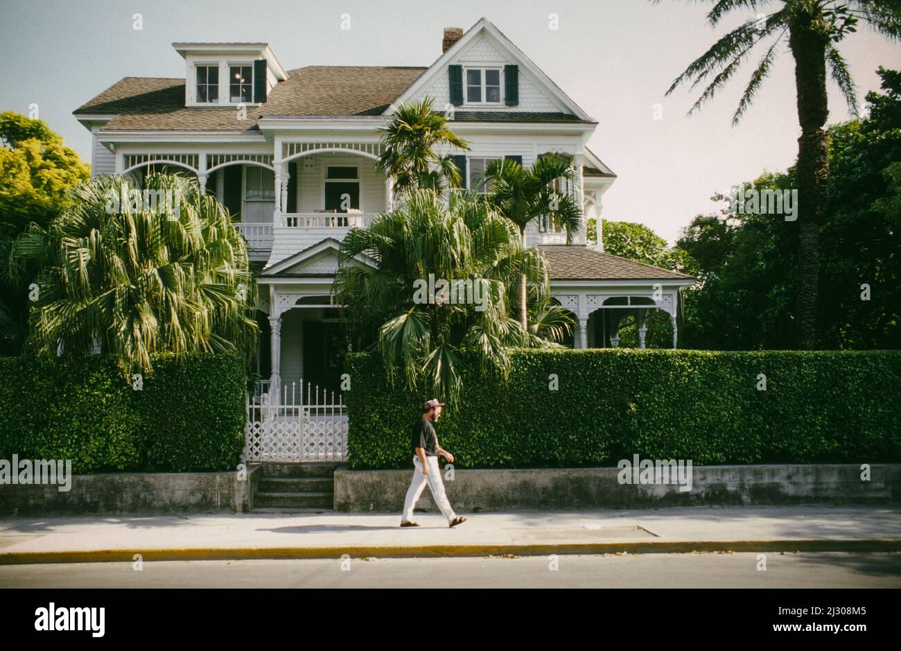 One of the typical conch houses of Key West. From this island this ...