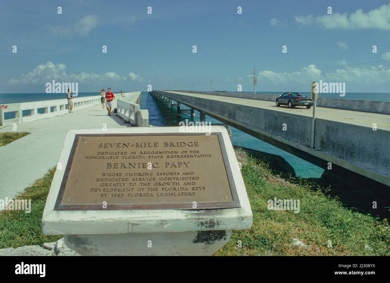 Seven Mile Bridge, the longest bridge of the Overseas Highway ...