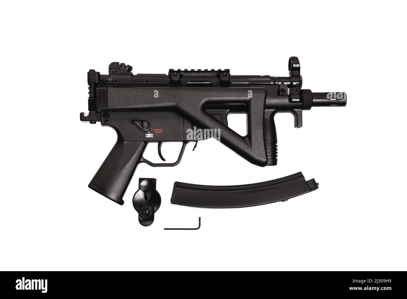 Air submachine gun. Modern pneumatic weapon for air soft, sports and ...