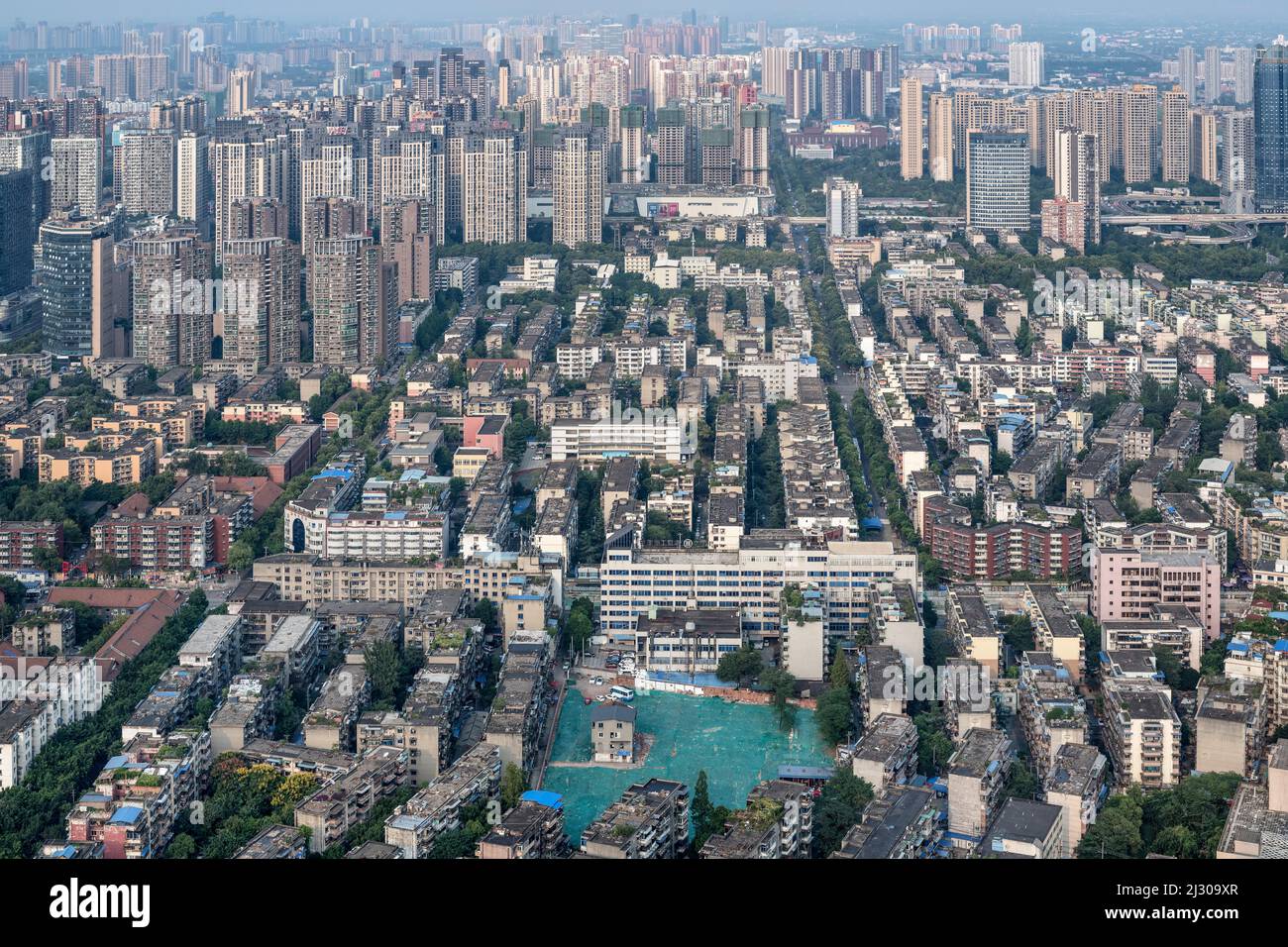 View from the 'West Pearl Tower' television tower on the city of ...