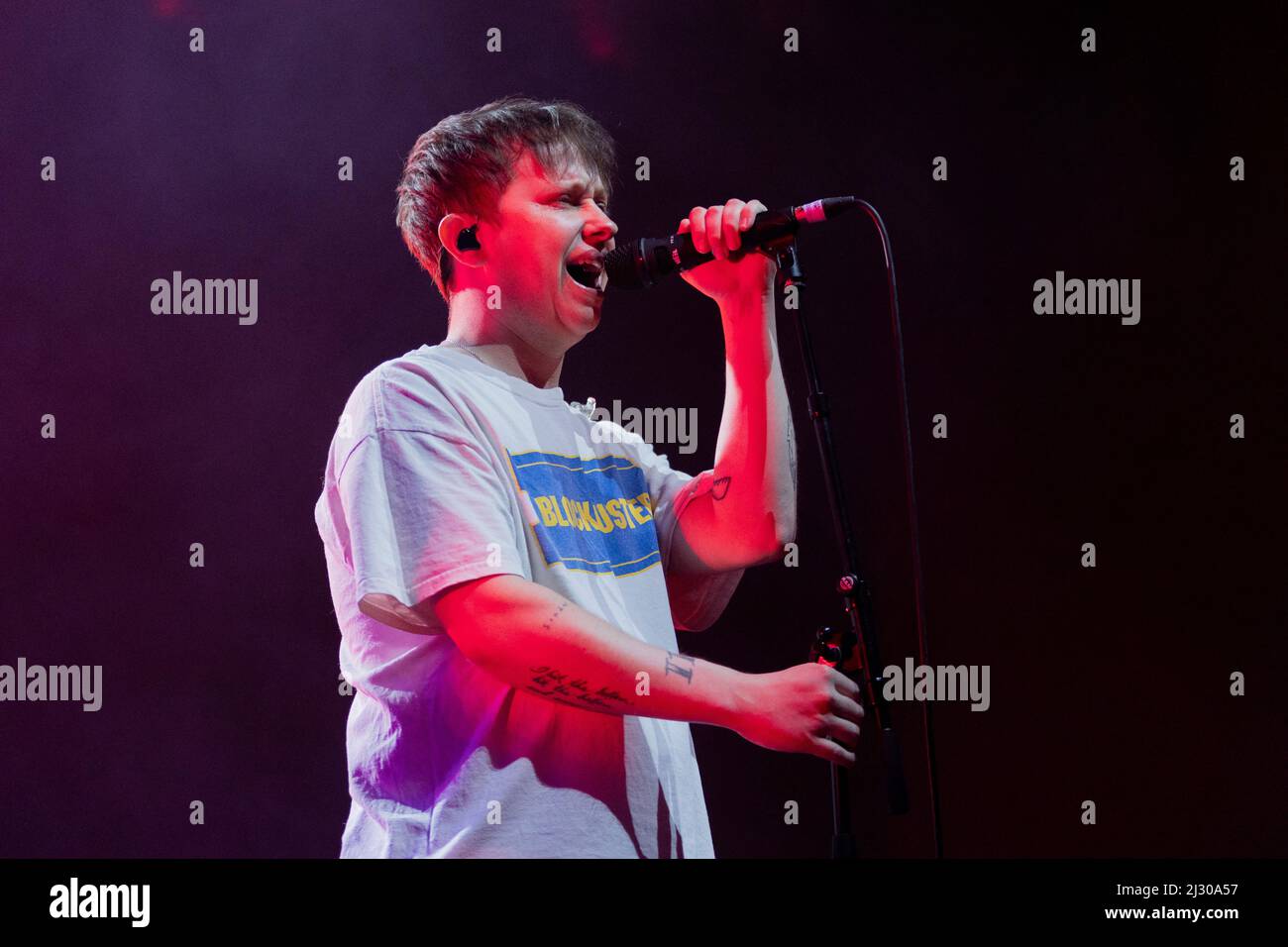 Milan Italy 3 April 2022 Nothing But Thieves frontman Conor Mason ...