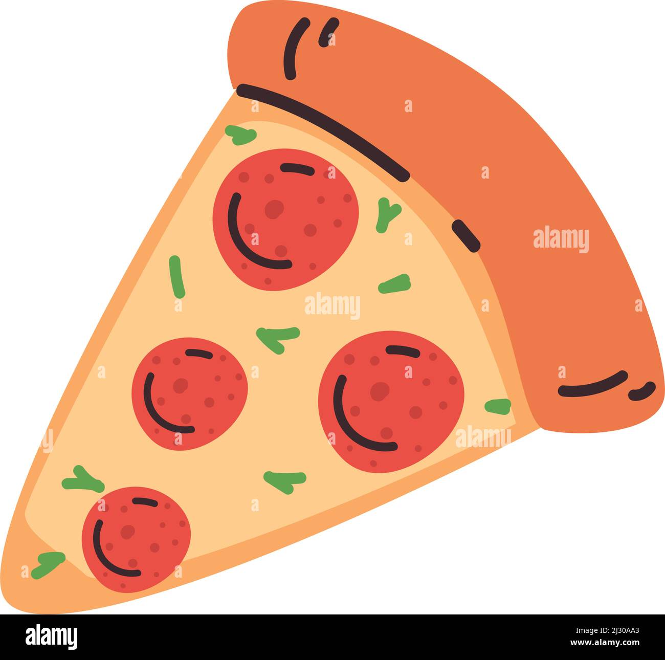flat pizza slice design Stock Vector Image & Art - Alamy