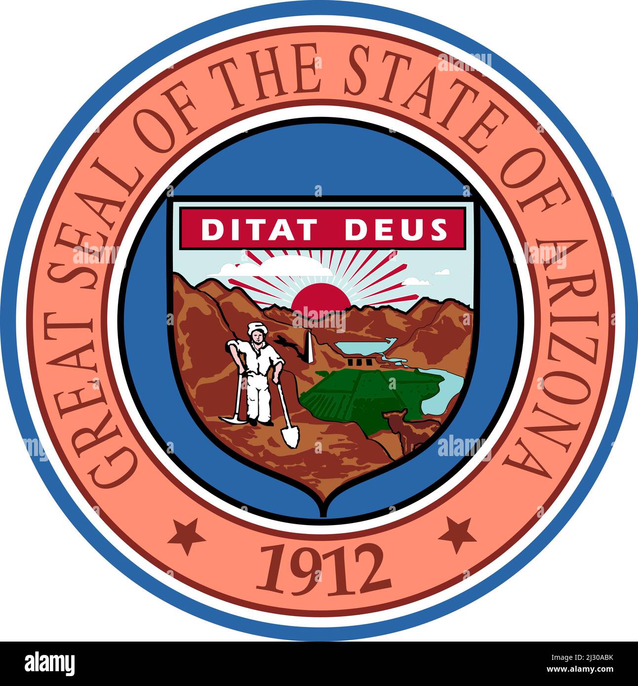 State stamp arizona hi-res stock photography and images - Alamy