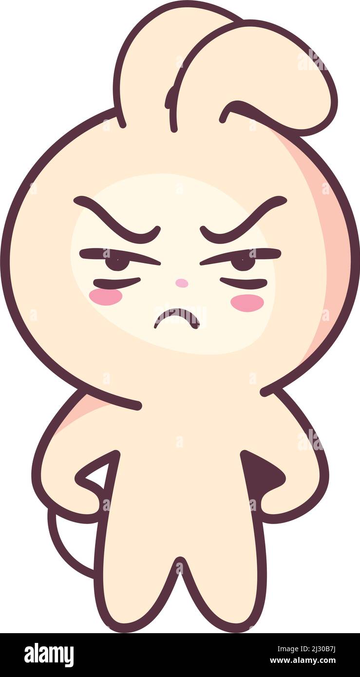 angry bunny design Stock Vector Image & Art - Alamy