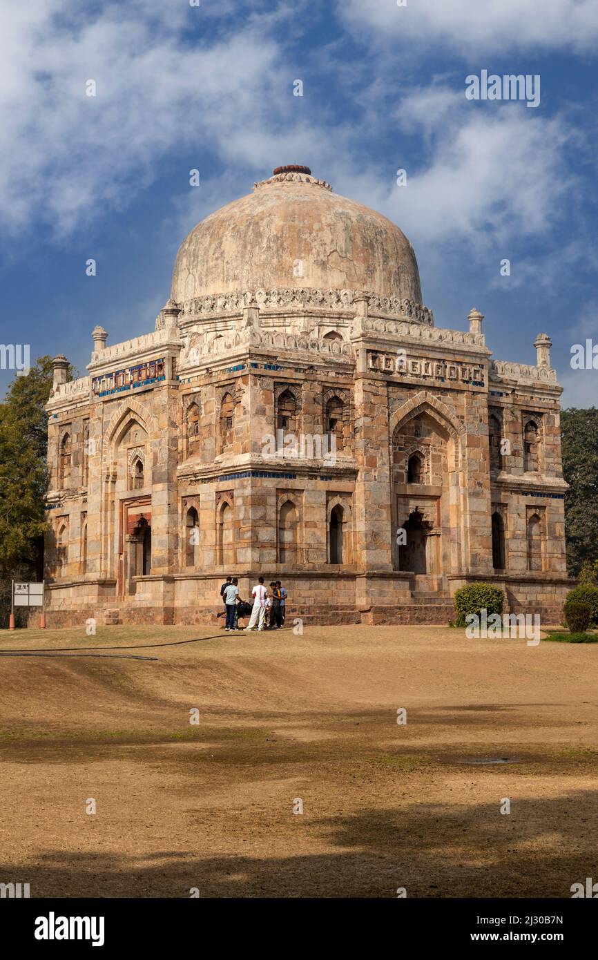 New Delhi, India. Lodi Gardens. Sheesh Gumbad ("Glazed Dome"), with ...
