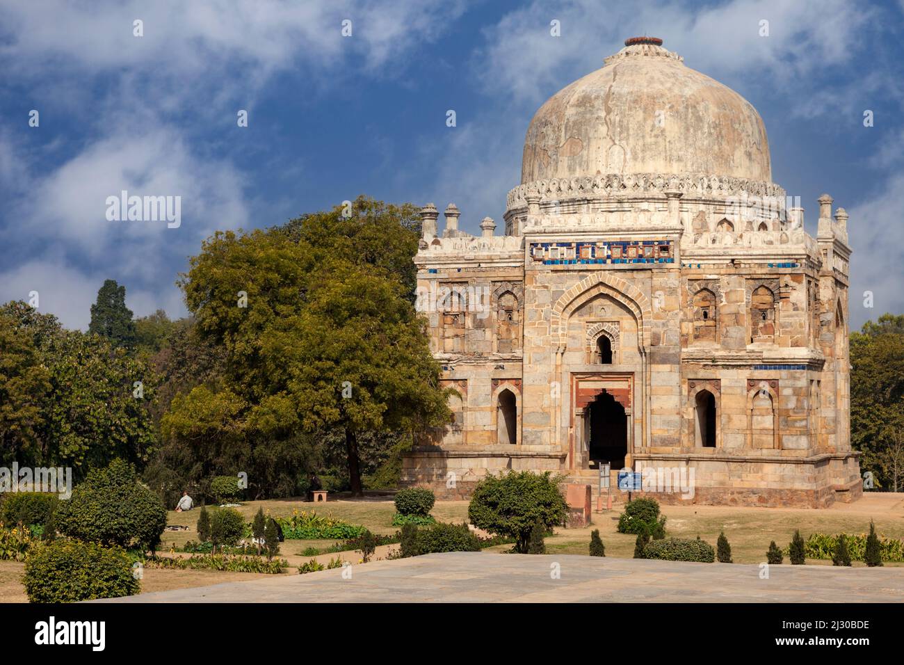 New Delhi, India. Lodi Gardens. Sheesh Gumbad ("Glazed Dome"), with ...