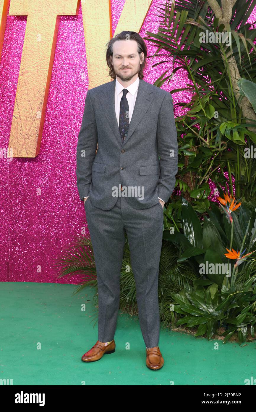 Adam Nee attends UK Special Screening of "The Lost City" at Cineworld ...