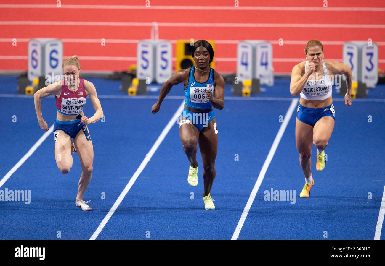 Marybeth Sant-Price, Zaynab Dosso and Monika Weigertova competing in ...