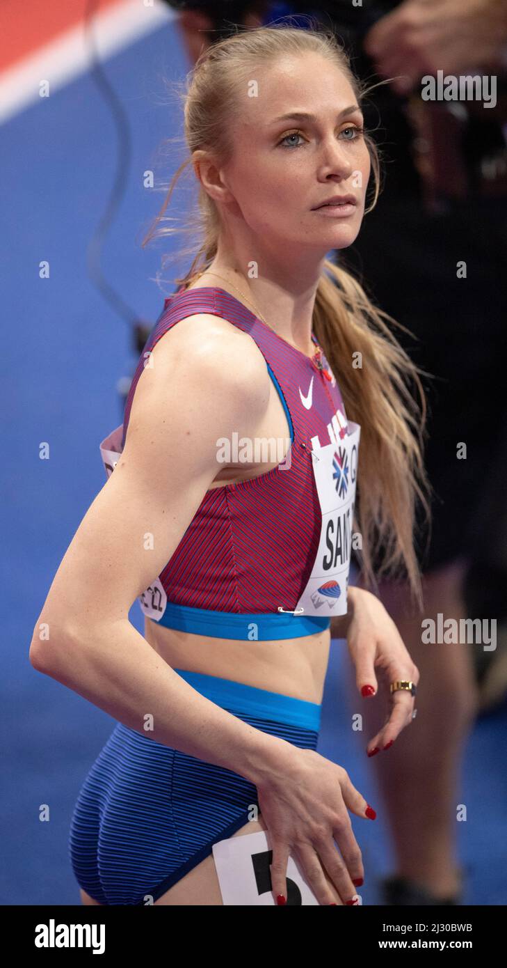 Marybeth Sant-Price competing in the women’s 60m heats on Day One of ...