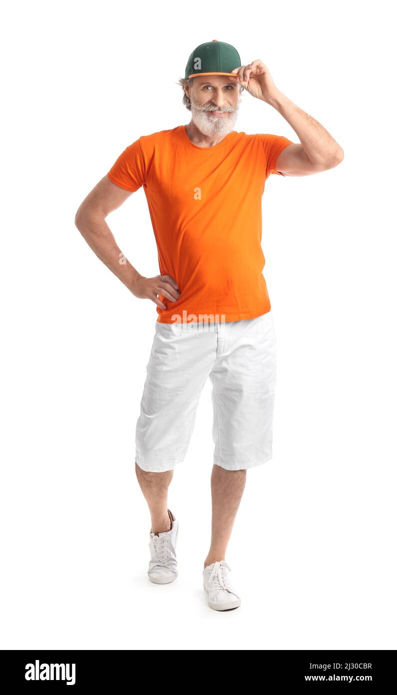 Cool old man bright background hi-res stock photography and images - Alamy
