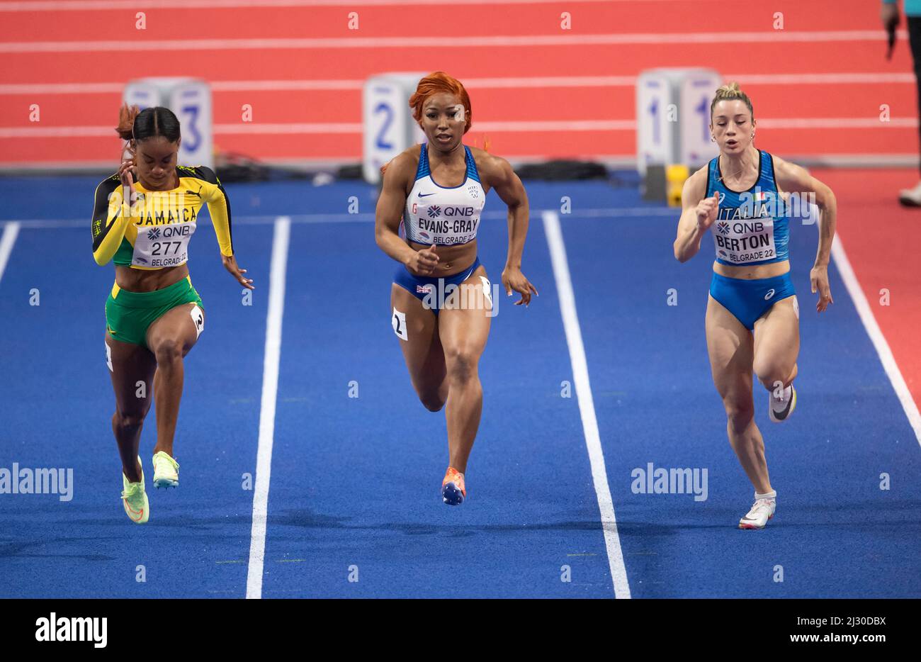 Briana Williams, Cheyanne Evans-Gray and Aurora Berton competing in the ...