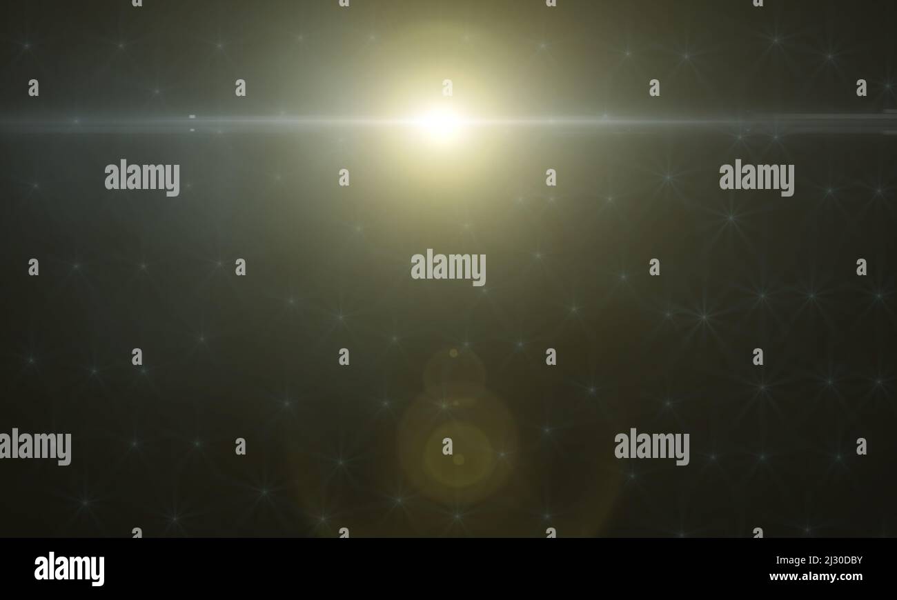 Lens Flare light over background. Easy to add overlay or screen filter ...