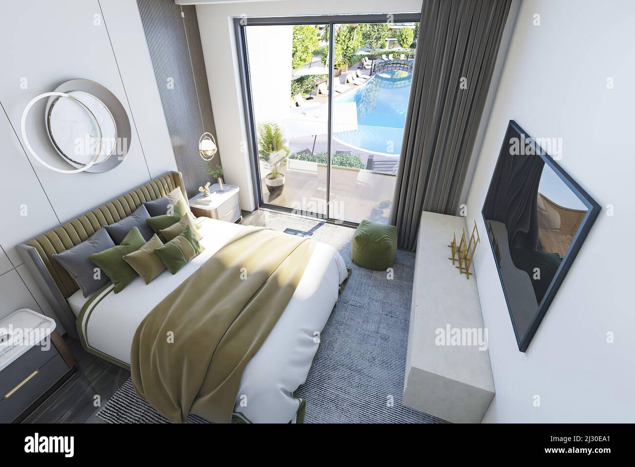 Hotel render from above hi-res stock photography and images - Alamy