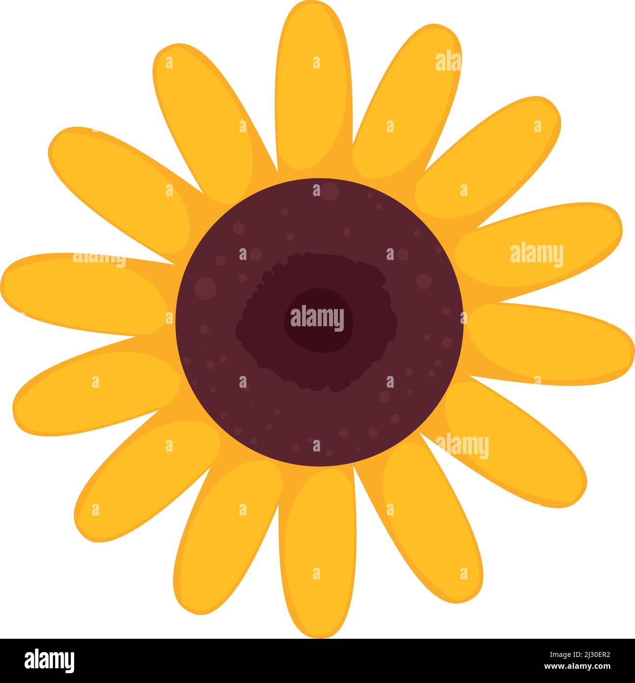 big flat sunflower design Stock Vector Image & Art - Alamy