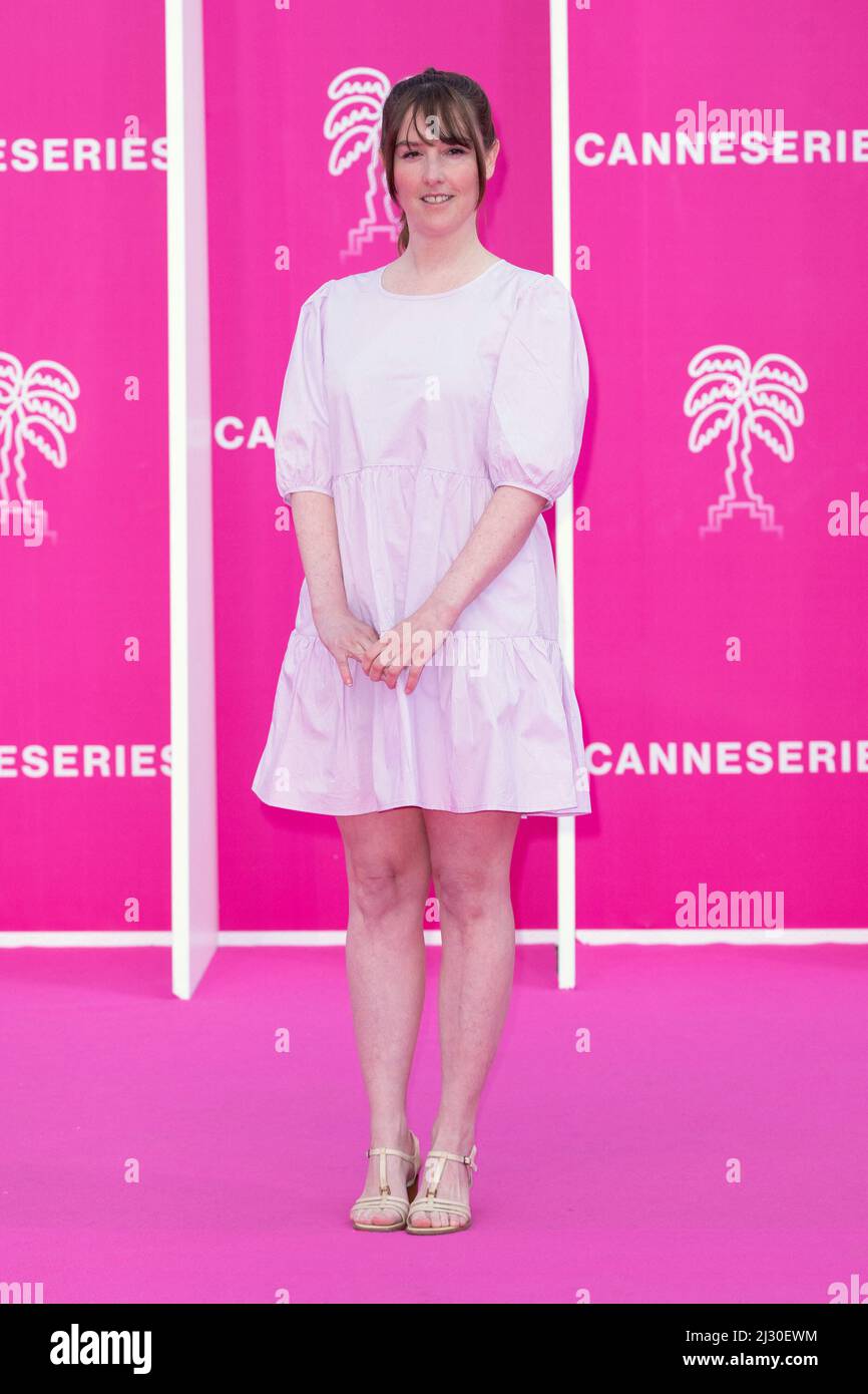 Florence Longpre attends the pink carpet during the 5th Canneseries ...