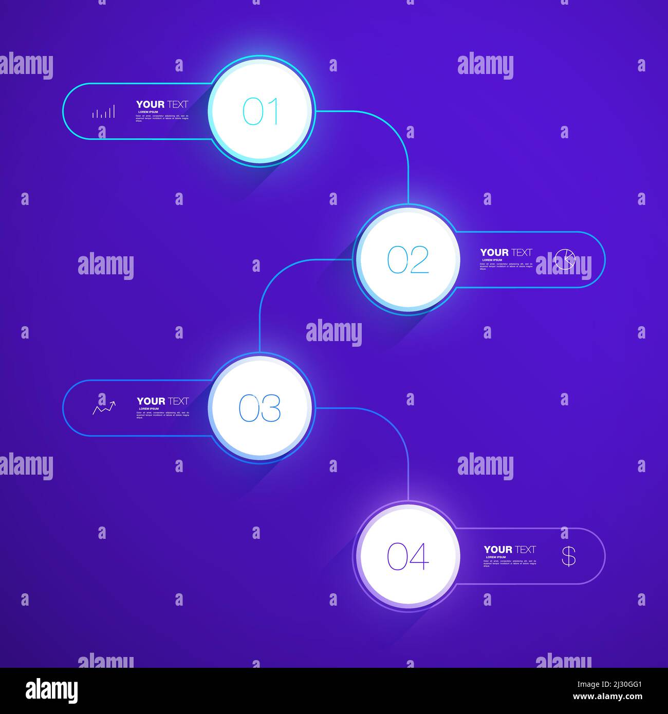 Digital step infographics text Stock Vector Images - Alamy