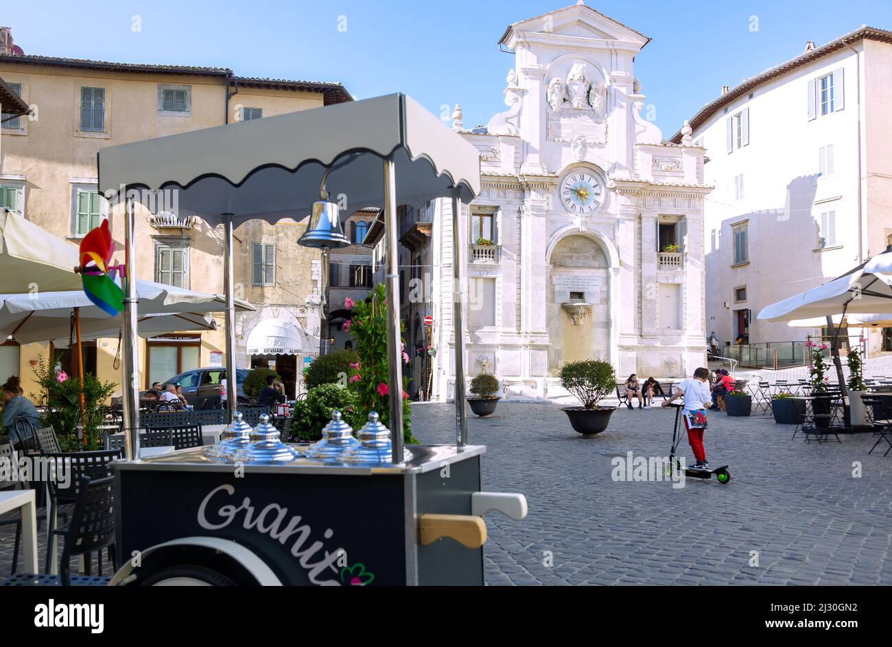 Piazza del mercato fountain hi-res stock photography and images - Alamy
